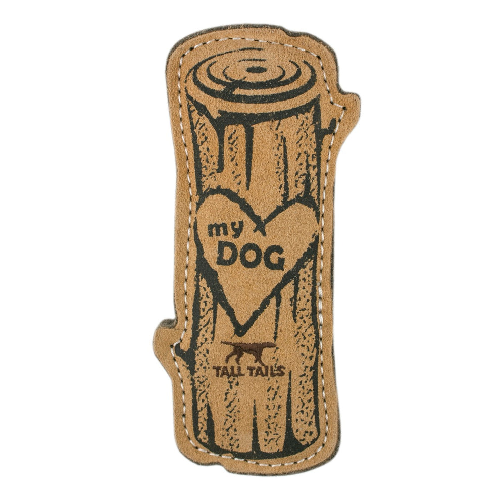 Natural Leather Love My Dog Log Toy – The Good Dog Store