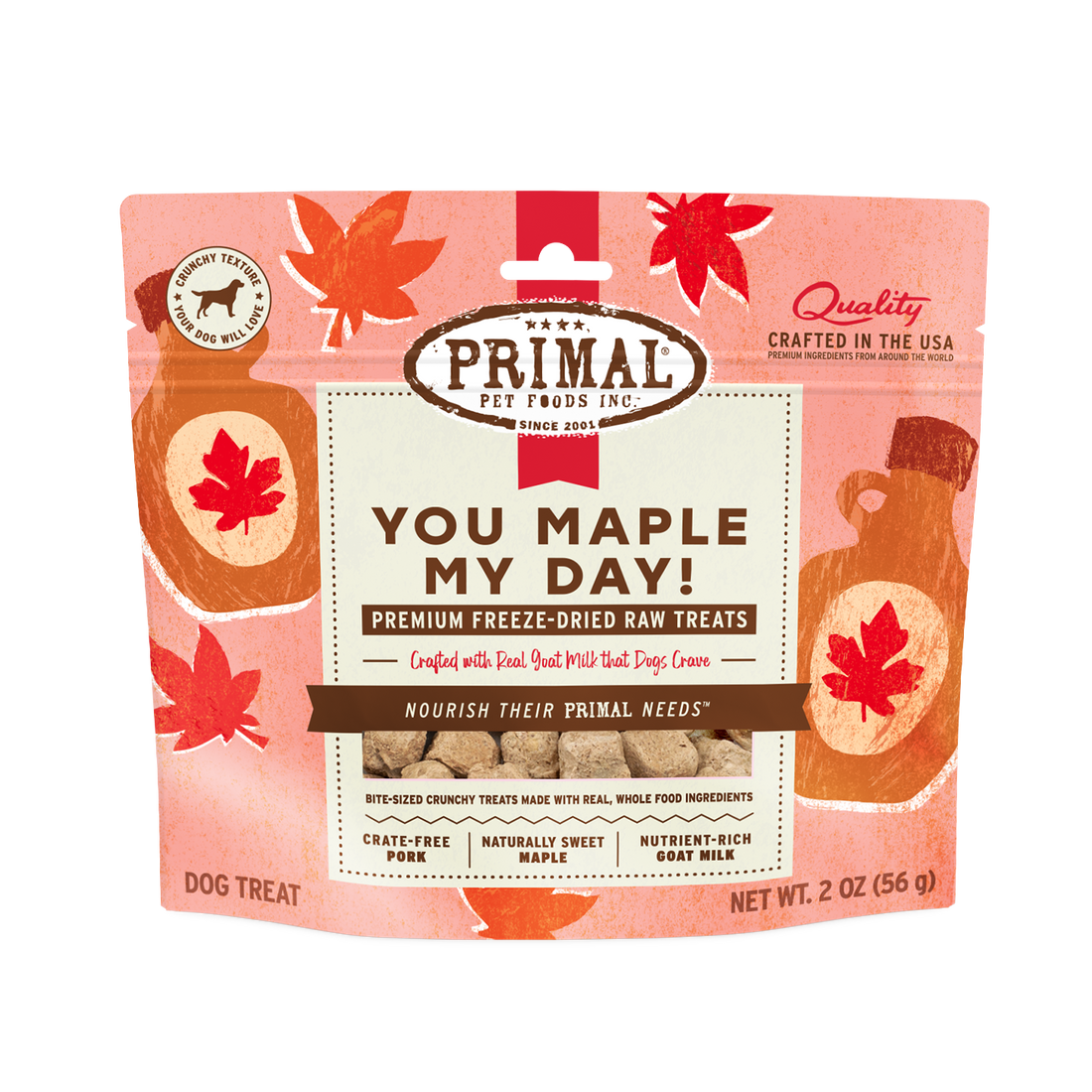 Primal Freeze-Dried Raw Dog Treats You Maple My Day – The Good Dog Store