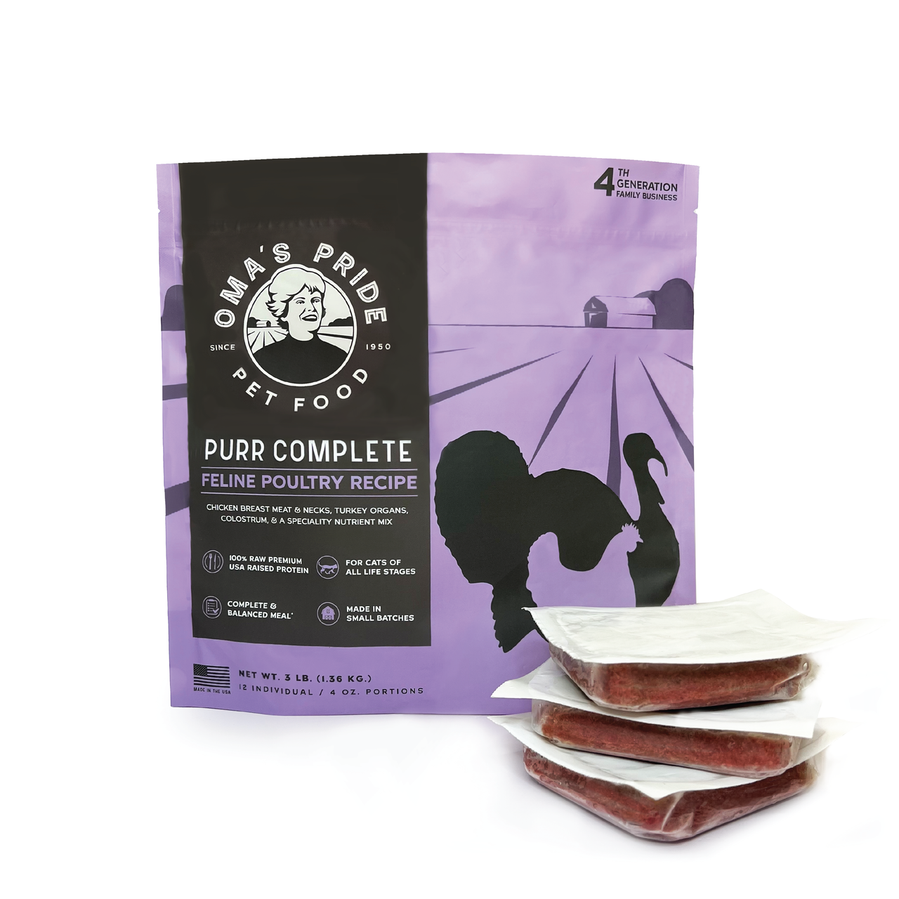 Purr Complete Cat Recipe (Portion Packs) – The Good Dog Store